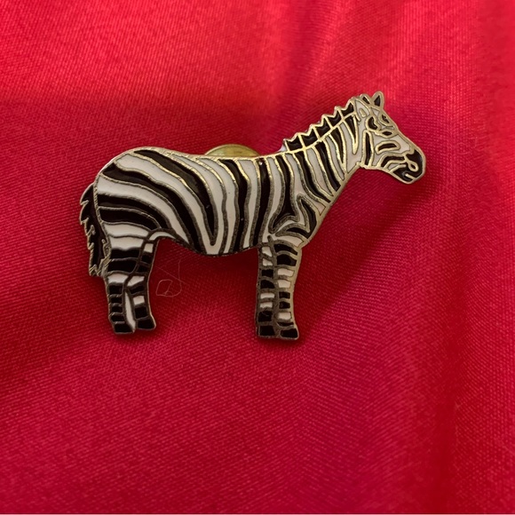 Jewelry | Vintage Zebra Pin | Poshmark